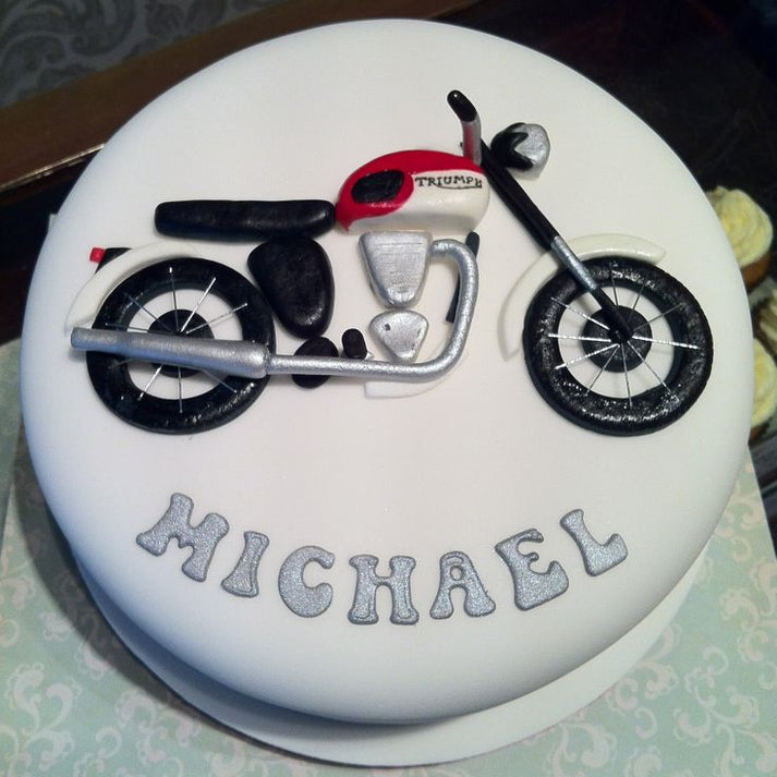 Biker theme cake design ( 3 ) – British Bakes